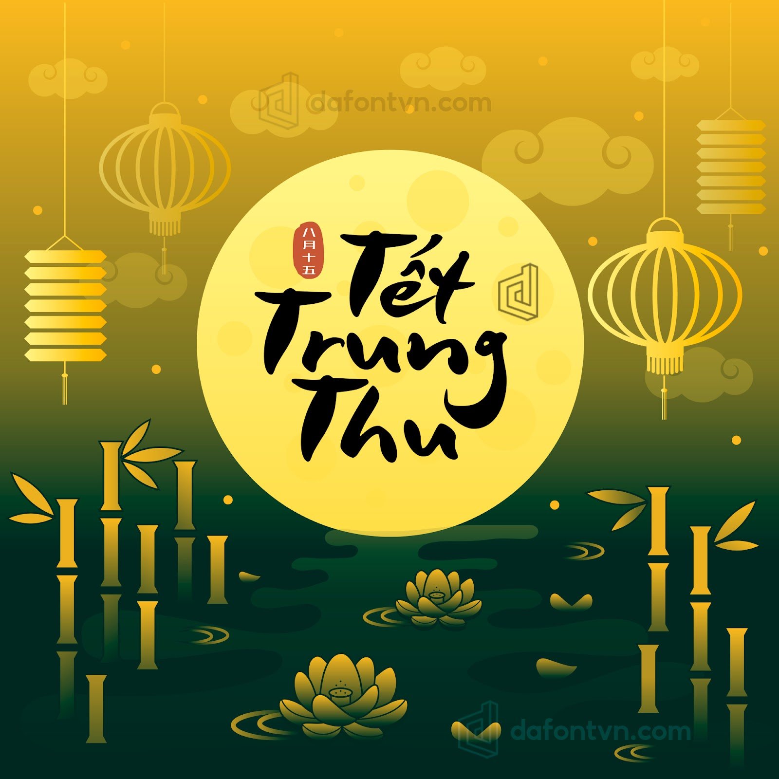 Font chữ Trung thu và font thiết kế tiêu đề sang trọng - ICTsharing